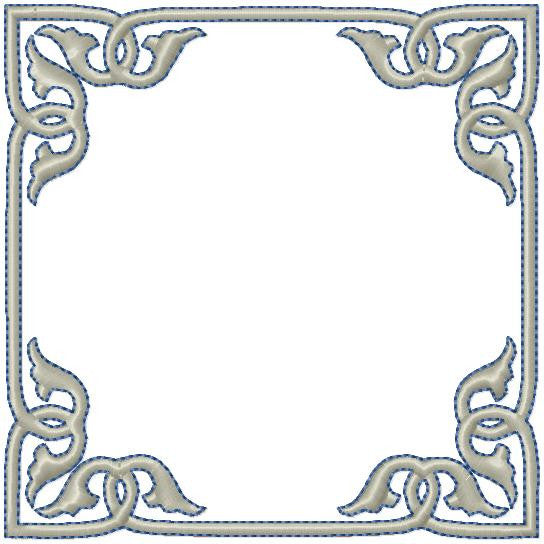 Square Monogram Frame - Comes in 4x4, 5x5, 6x6, and 7x7 inch sizes ...