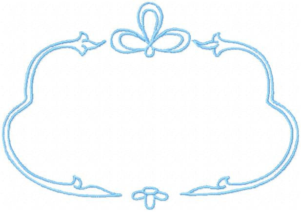 Bow Frames - Machine Embroider Monogram Frames Set of 3 Frames in 2 Si ...