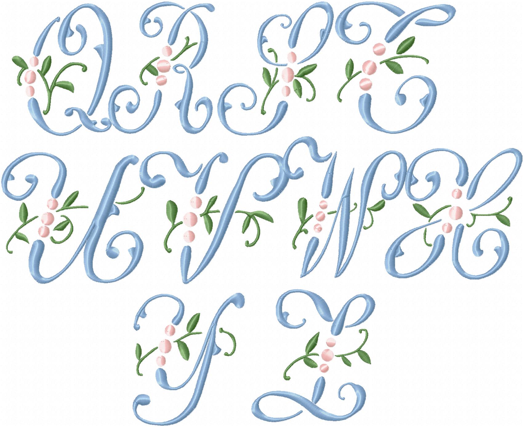 ARIANNA MONOGRAM FONT | Bling Sass & Sparkle