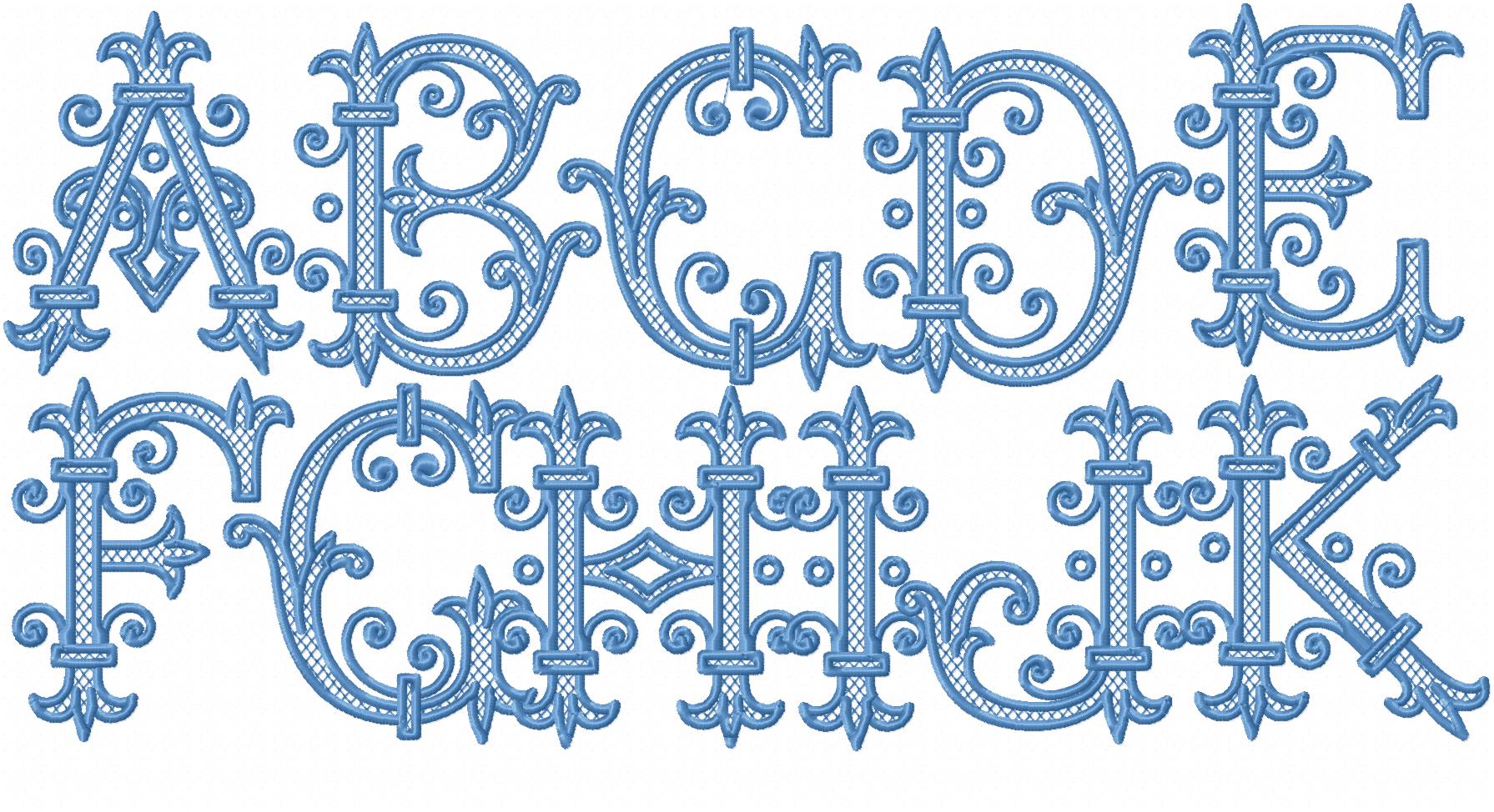 ROMAN MONOGRAM FONT 2 | Bling Sass & Sparkle