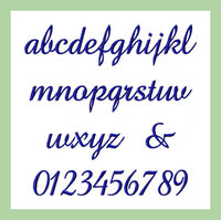 Baroque Script Font - Comes in 2,3, and 4 inch Sizes | Bling Sass & Sparkle