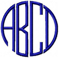 4 LETTER CIRCLE MONOGRAM | Bling Sass & Sparkle