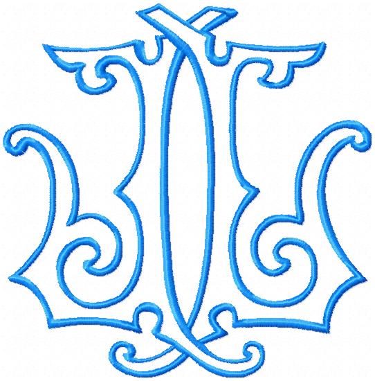 VINTAGE SERIES VII DOUBLE LETTER MONOGRAM A-M | Bling Sass & Sparkle