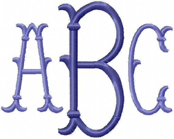 Erin Monogram Font - Machine Embroidery Font - comes in 4 inch center ...