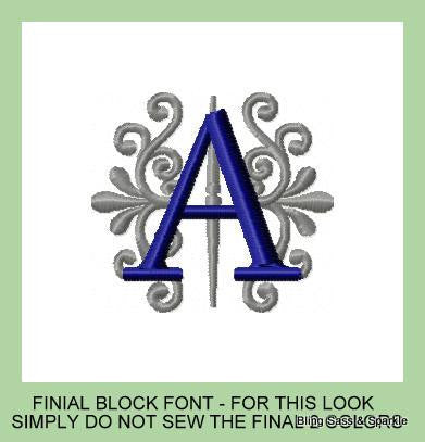 Finial Block Font | Bling Sass & Sparkle