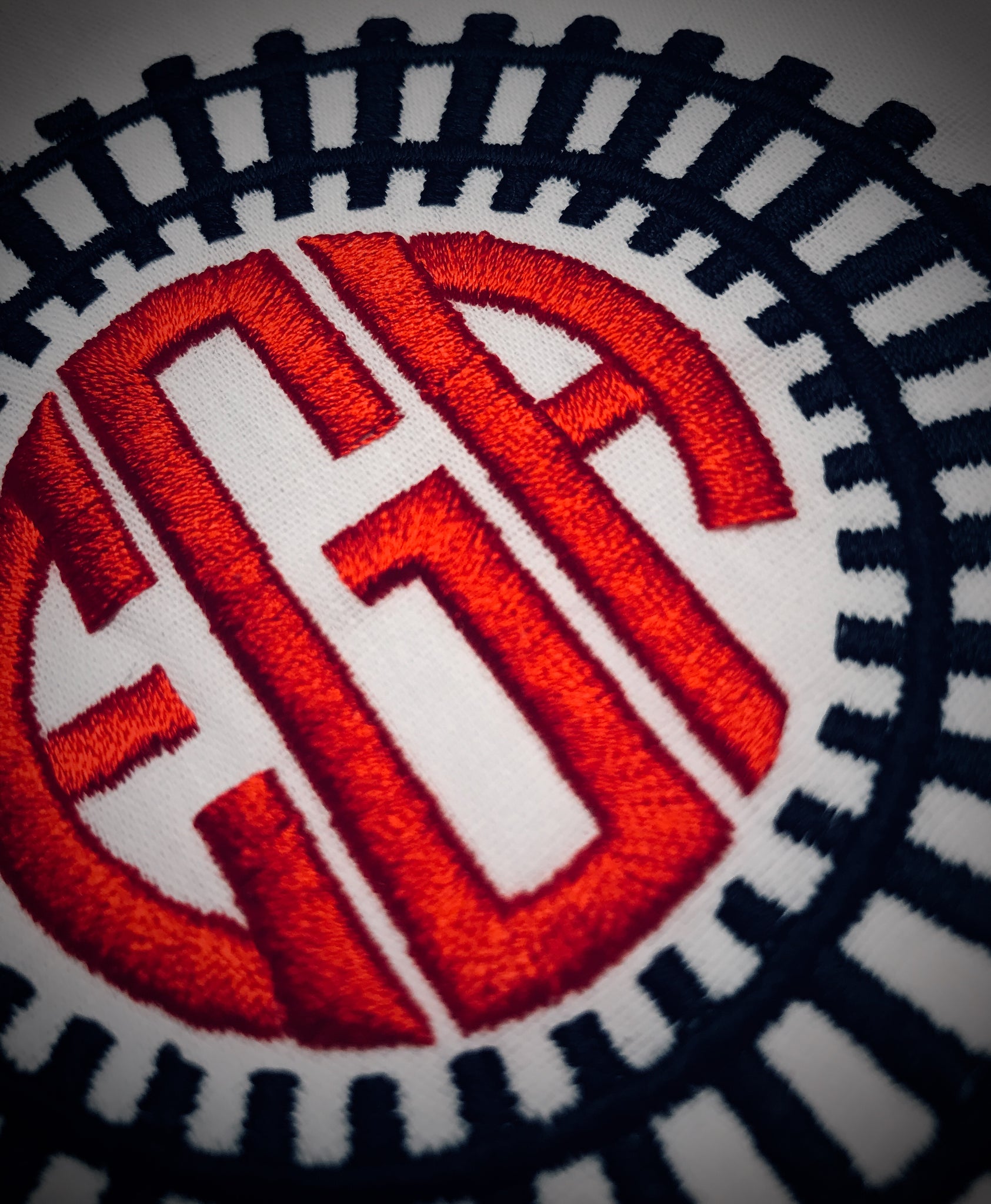 Train Track Monogram Frame - Machine Embroidery Design | Bling Sass ...
