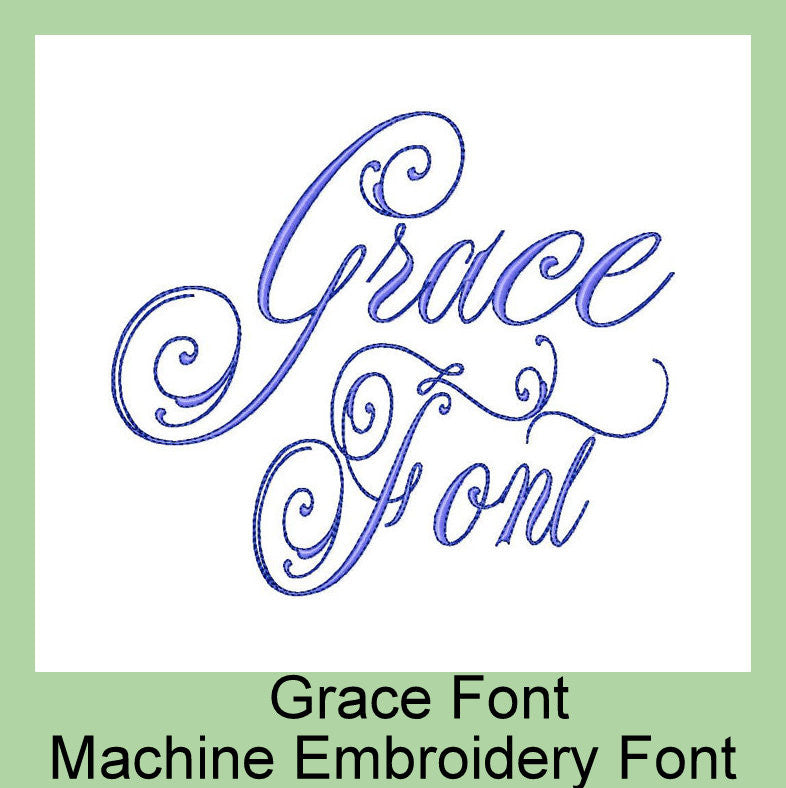 fancy cursive grace