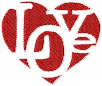 Love Heart - Machine Embroidery Design | Bling Sass & Sparkle